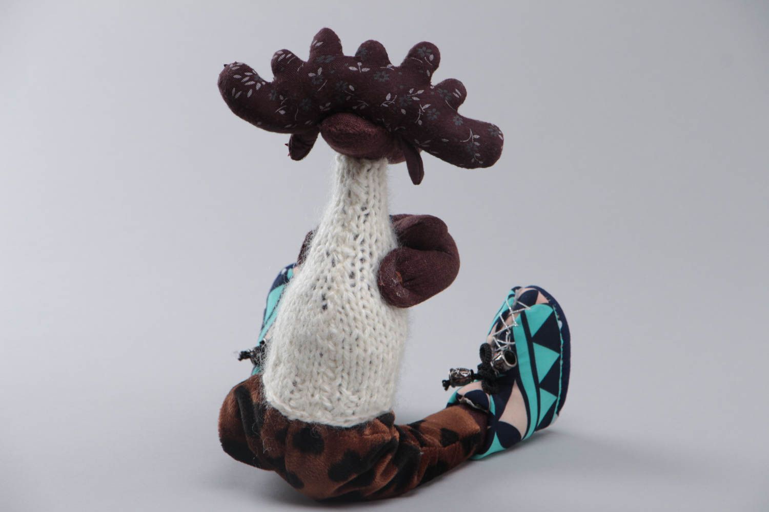 BUY Handmade designer colorful fabric soft toy fashionable elk for ...